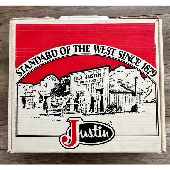 Justin Boots | Other | Vtg Justin Boots Cardboard Prop Quality ...